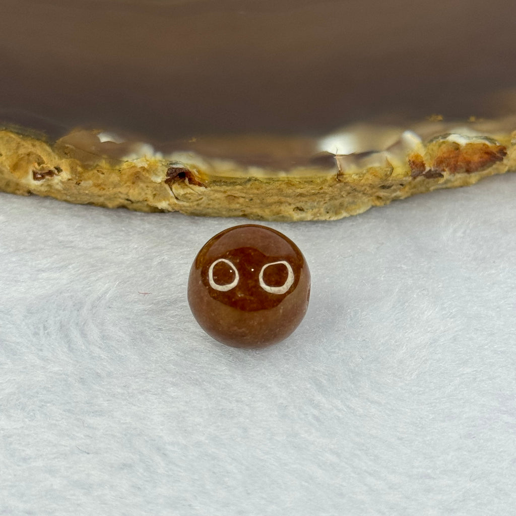 Type A Brown Jadeite Bead for Bracelet/Necklace/Earrings/Ring 4.09g 13 ...