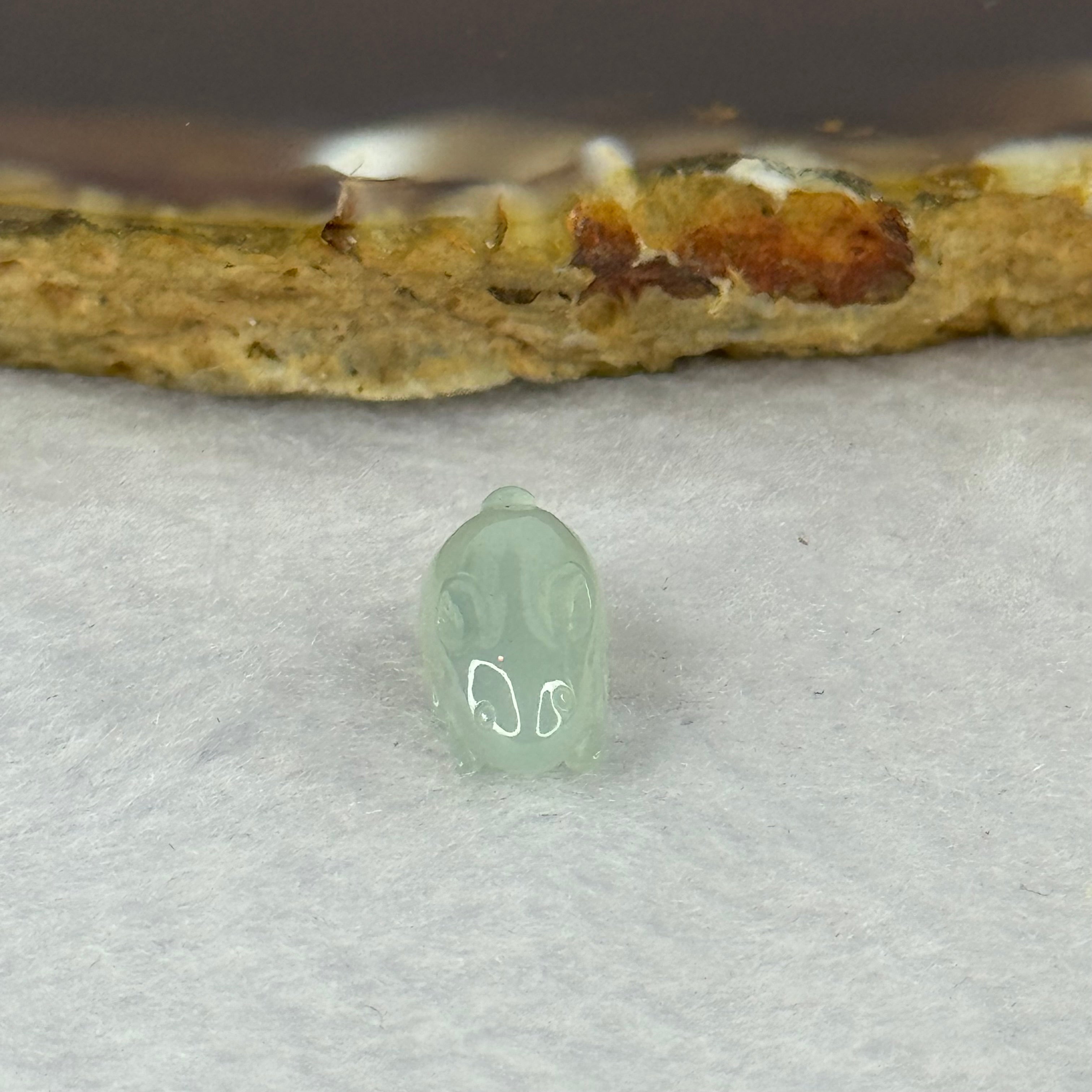 Type A Sky Blue Jadeite Rabbit Charm 1.08g 13.0 by 6.8 by 6.4mm ...