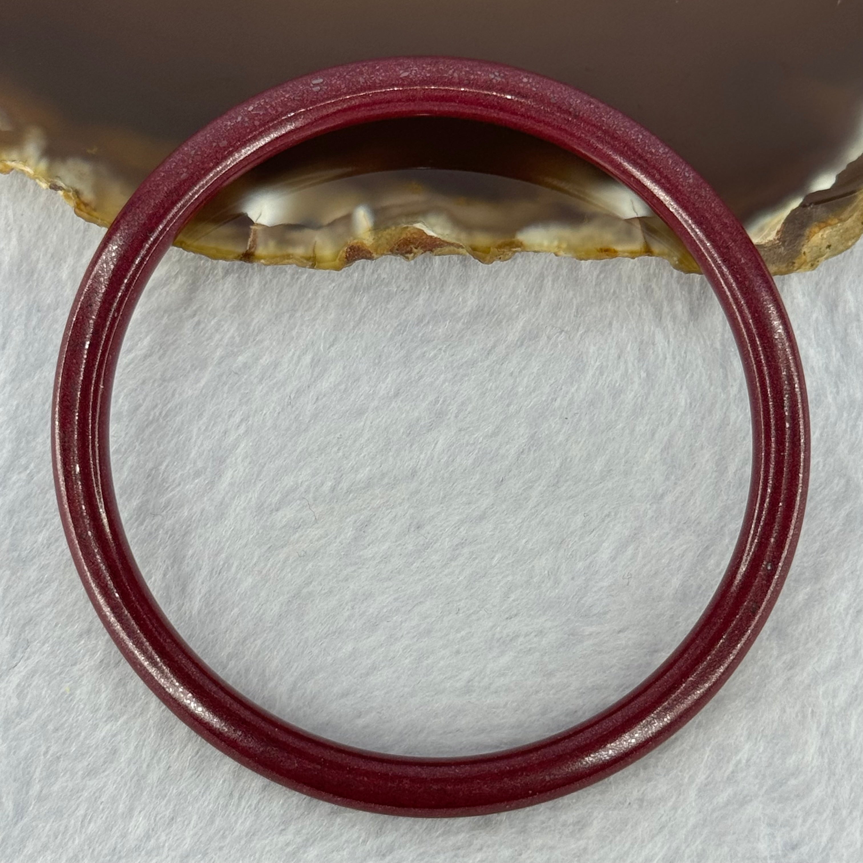 Natural Blood Red Cinnabar 17.10g Internal Diameter 56.5mm 5.4 by 5.5m