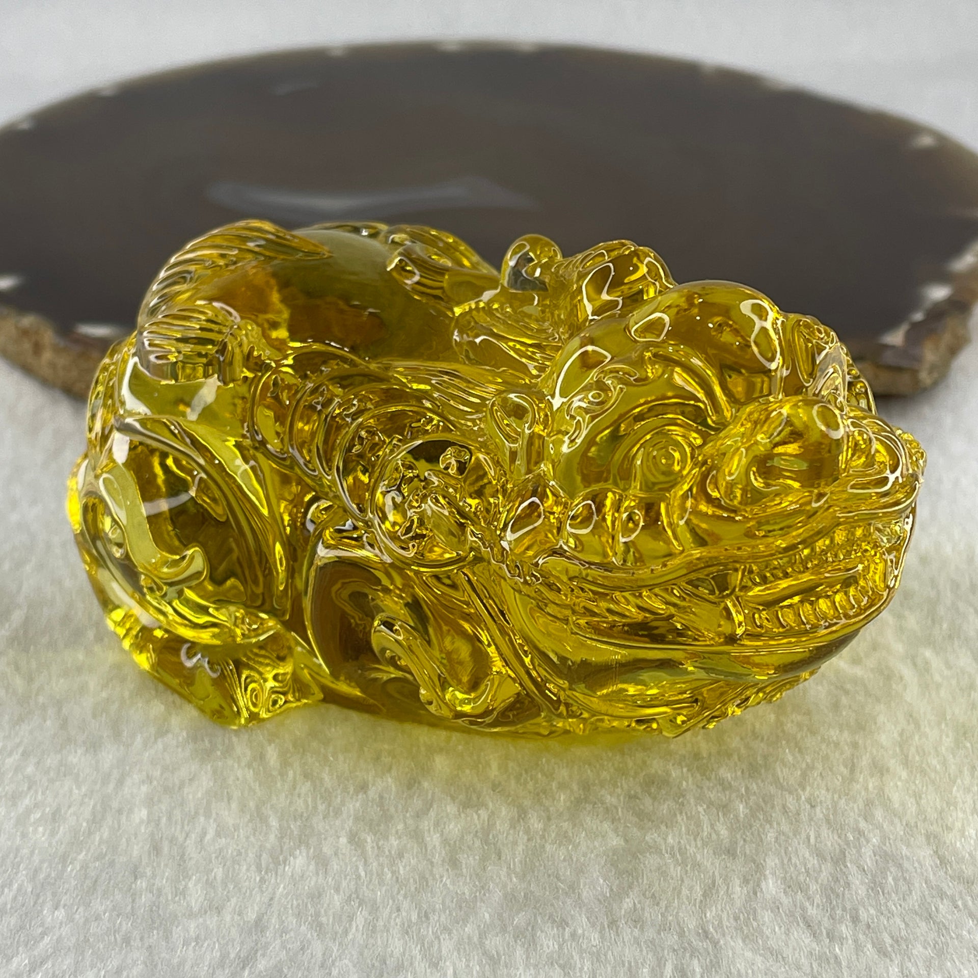 Liuli Yellow Pixiu Display 310.45g 91.5 by 67.2 by 55.5mm