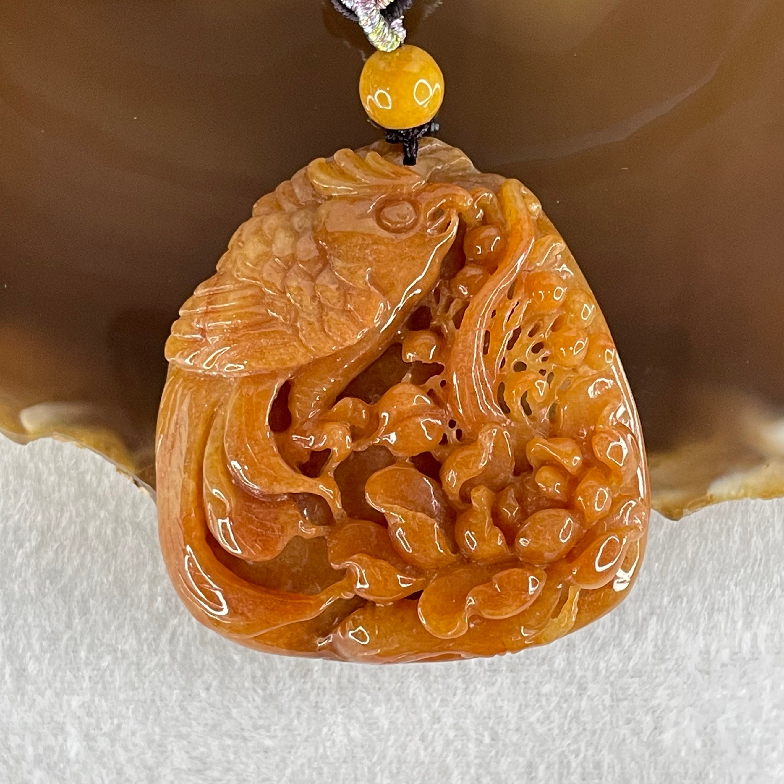 Grandmaster Type A Translucent Brownish Orange to Brownish Red with Li